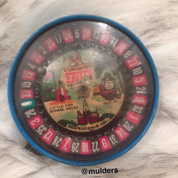 Vintage | Accents | Vintage Miniature Mini Roulette Wheel Toy Decor ...
